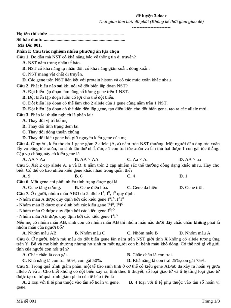 001 Nfa1up de Luyen 3.docx 22 12 2024 | PDF