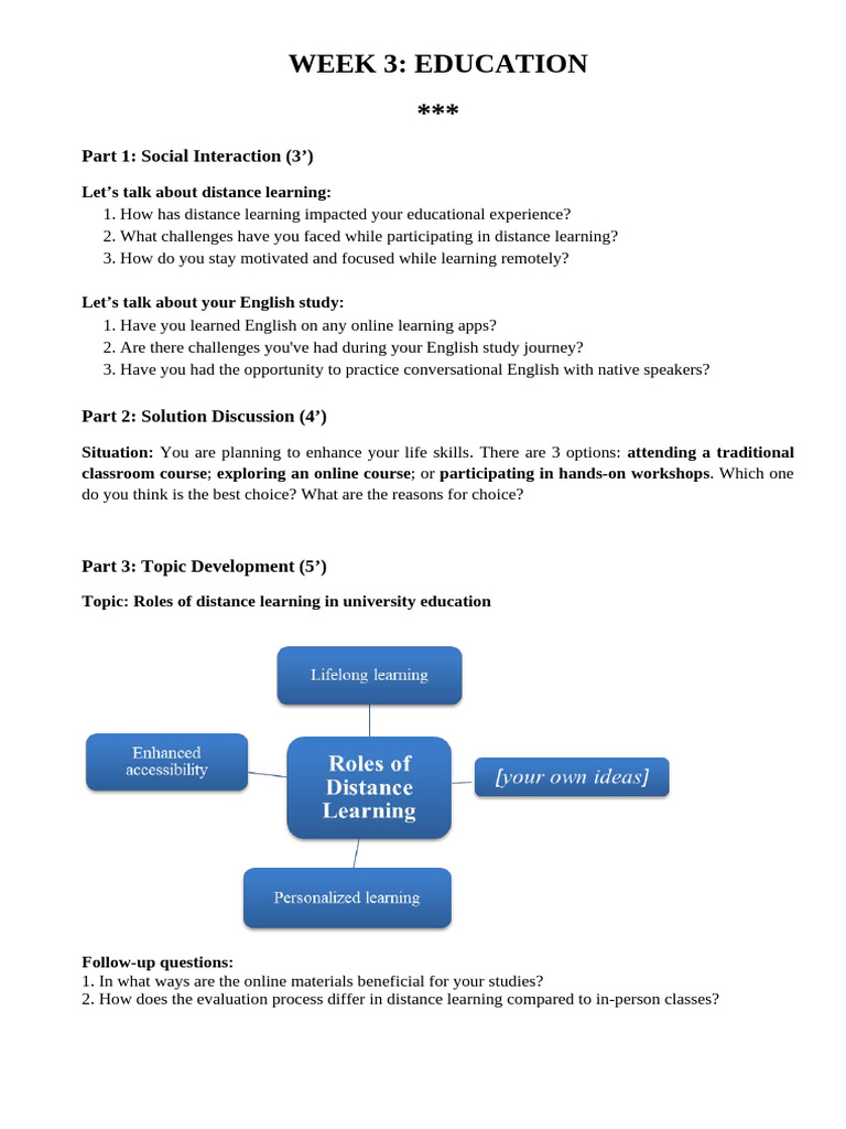 Week 3 Unit 2 Education | PDF