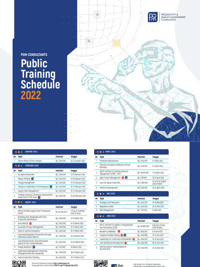 2022_Schedule_Public_Training_R5_Update | PDF | Business | Business Process
