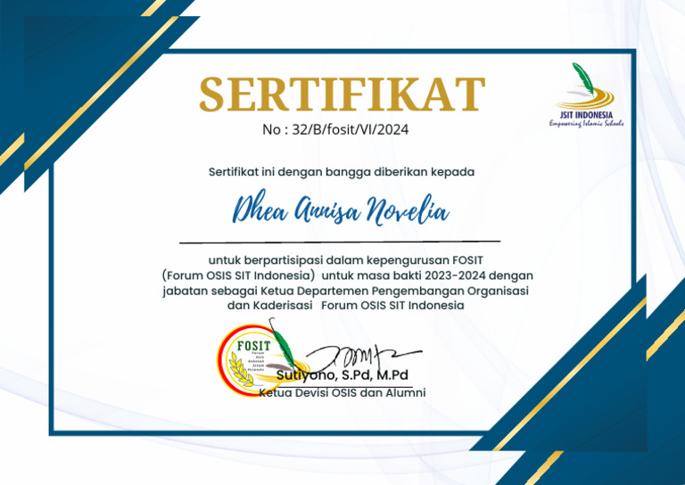 sertifikat fosit dea | PDF