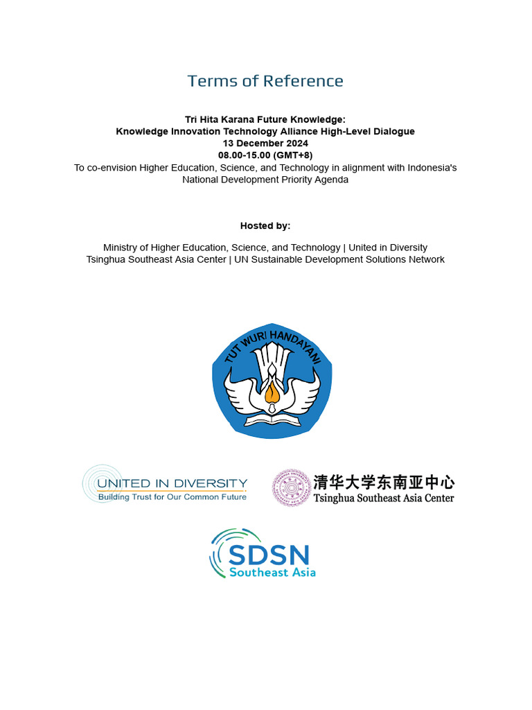 Terms of Reference THK Future Knowledge 13 Dec 2024.docx | PDF ...