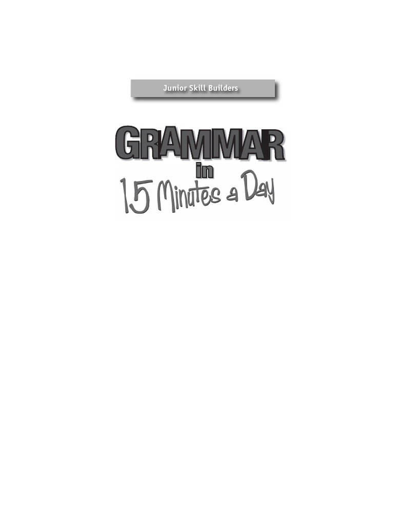 Grammar - in - 15 - Minutes - A - Day Demo | PDF | English Grammar | Adverb