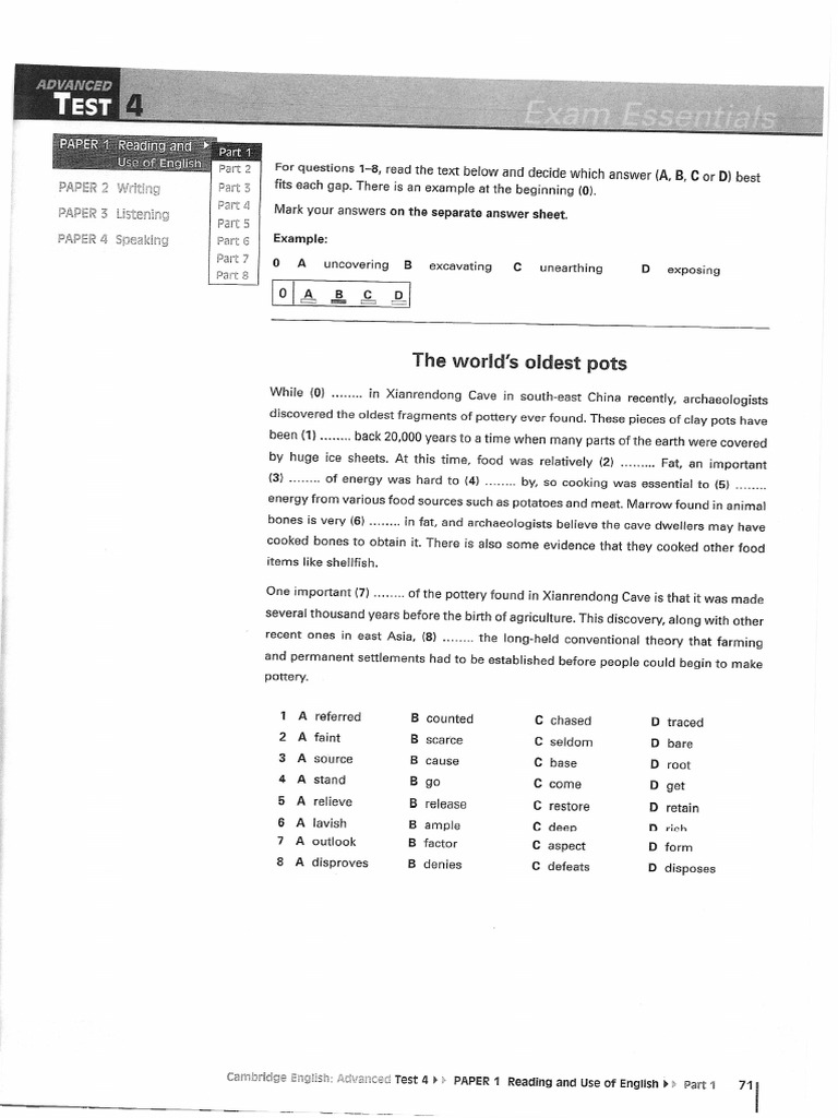 CAE Essentials 2 Test 4 | PDF