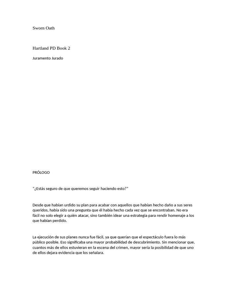 Sworn Oath Hartland PD 2 | PDF