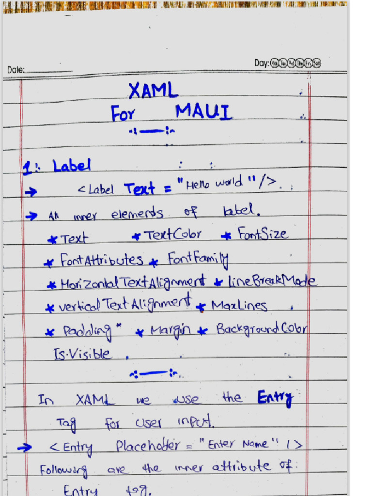 Xaml For Maui Developer | PDF