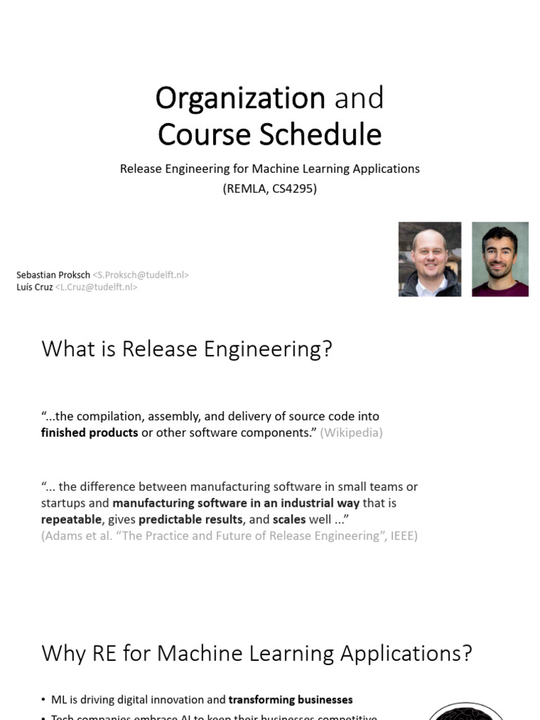 ML Release Engineering Course | PDF | Machine Learning | Engineering