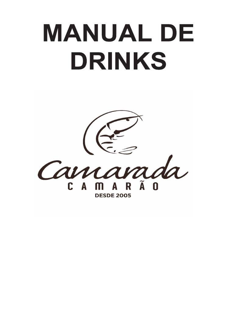 Manual de Drinks Camarada Camarão | PDF
