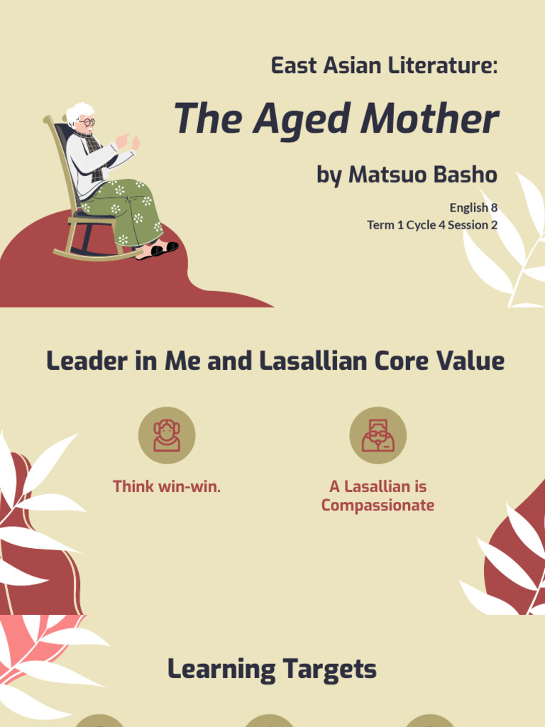 The Aged Mother by Matsuo Basho | PDF