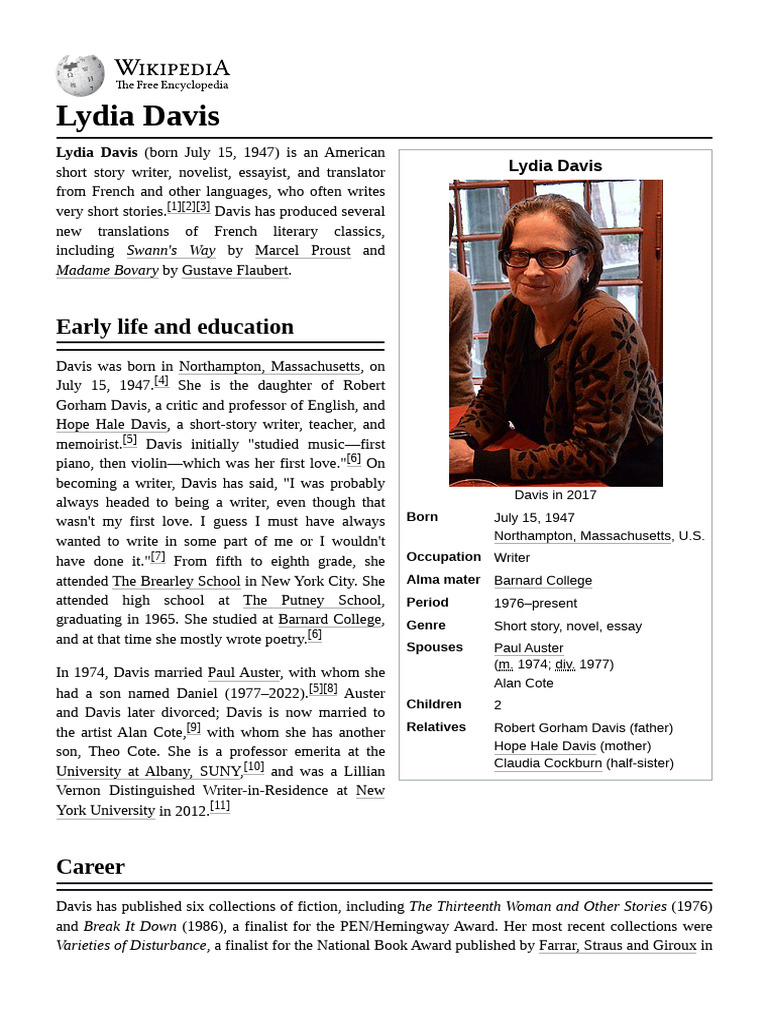 Lydia_Davis | PDF
