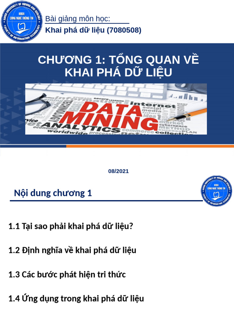 Chuong 1 - Tong Quan Ve KPDL | PDF