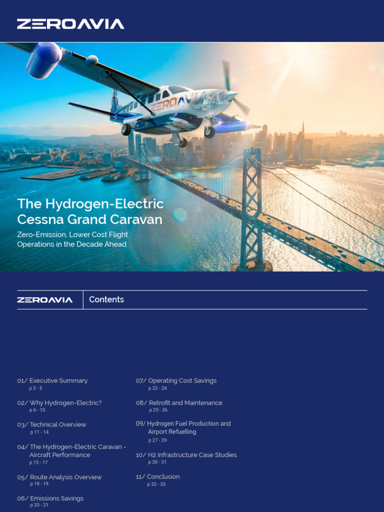 ZeroAvia ZA600 Caravan Whitepaper 2023 | PDF | Engines | Fuel Cell