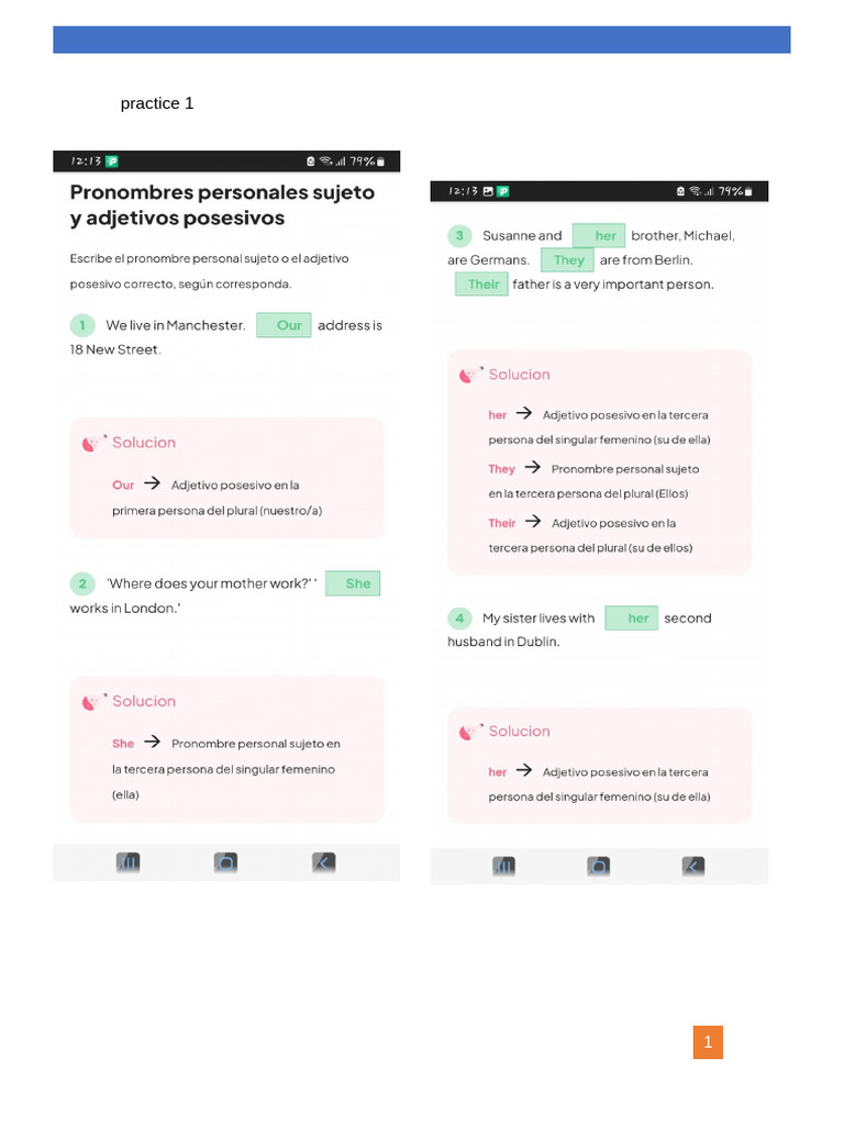 Ingles unidad 4. Actividad1 | PDF