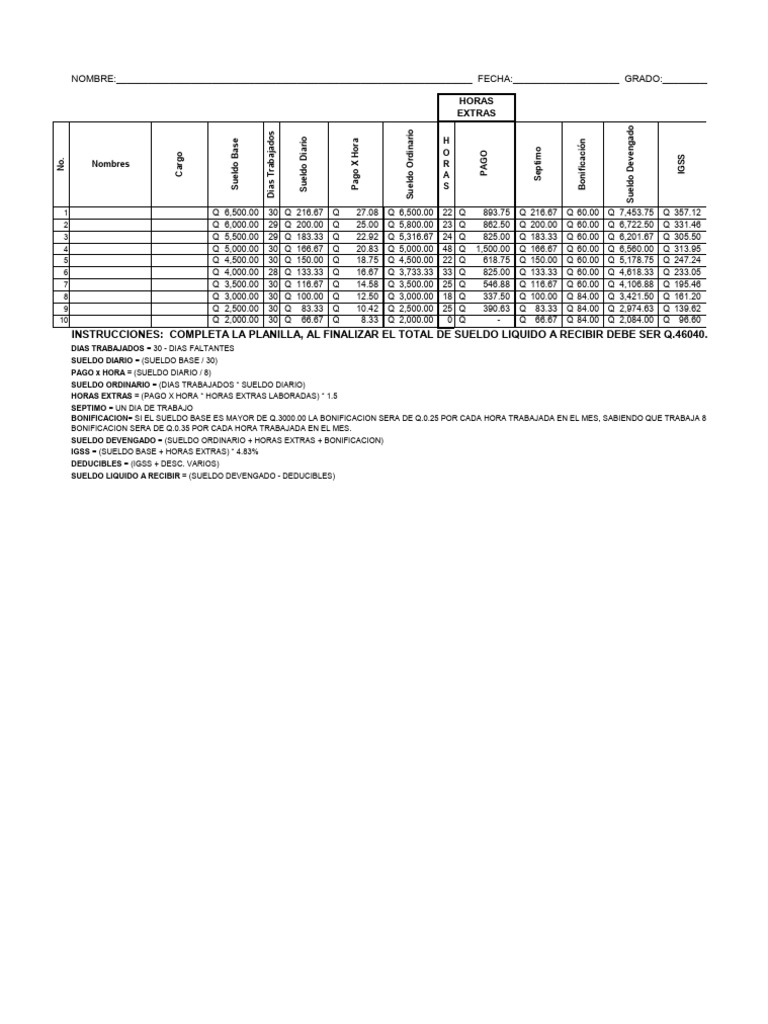 Progra - Plantilla 2 | PDF