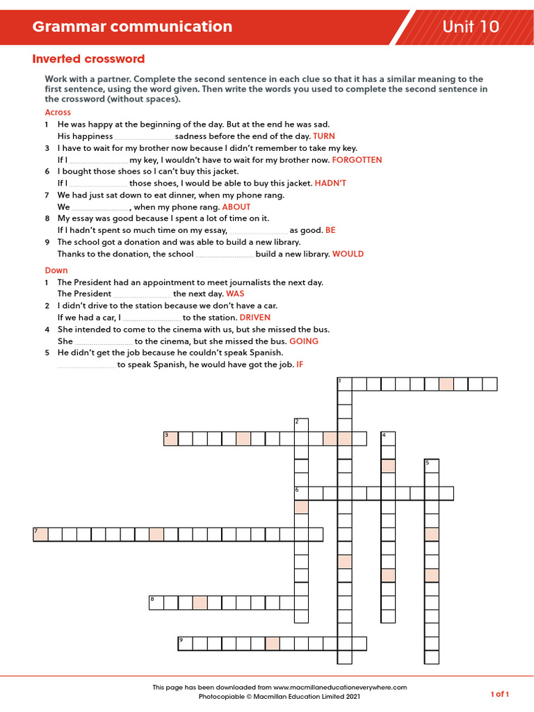 B2 U10 Grammar Communication | PDF