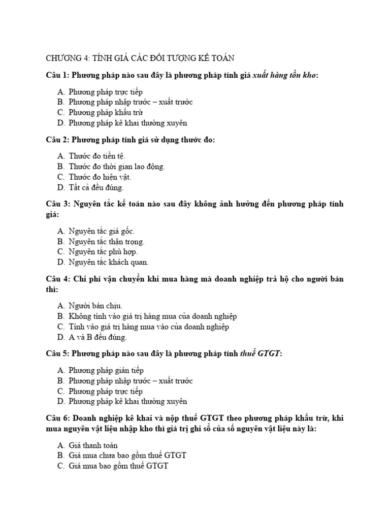BT + TN Chương 4 | PDF