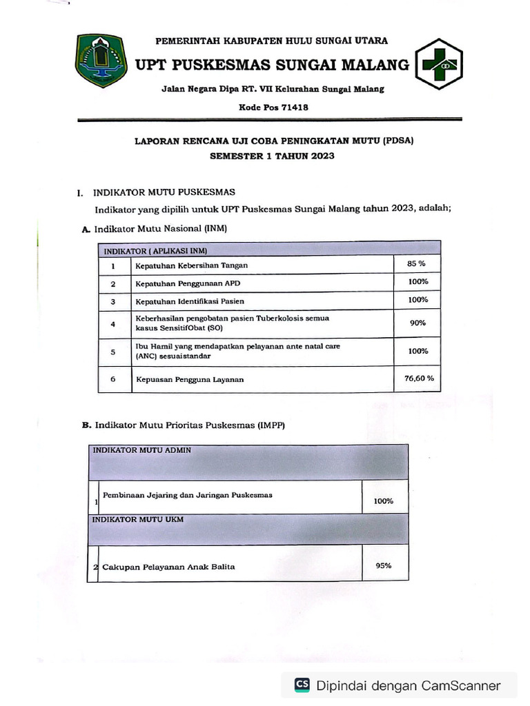 laporan rencana uji voba peningkatan mut | PDF