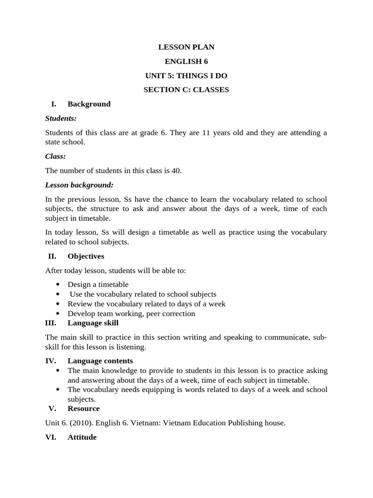 The Moon-Lesson Plan Micro Teaching 2 | PDF | Vocabulary | Lesson Plan