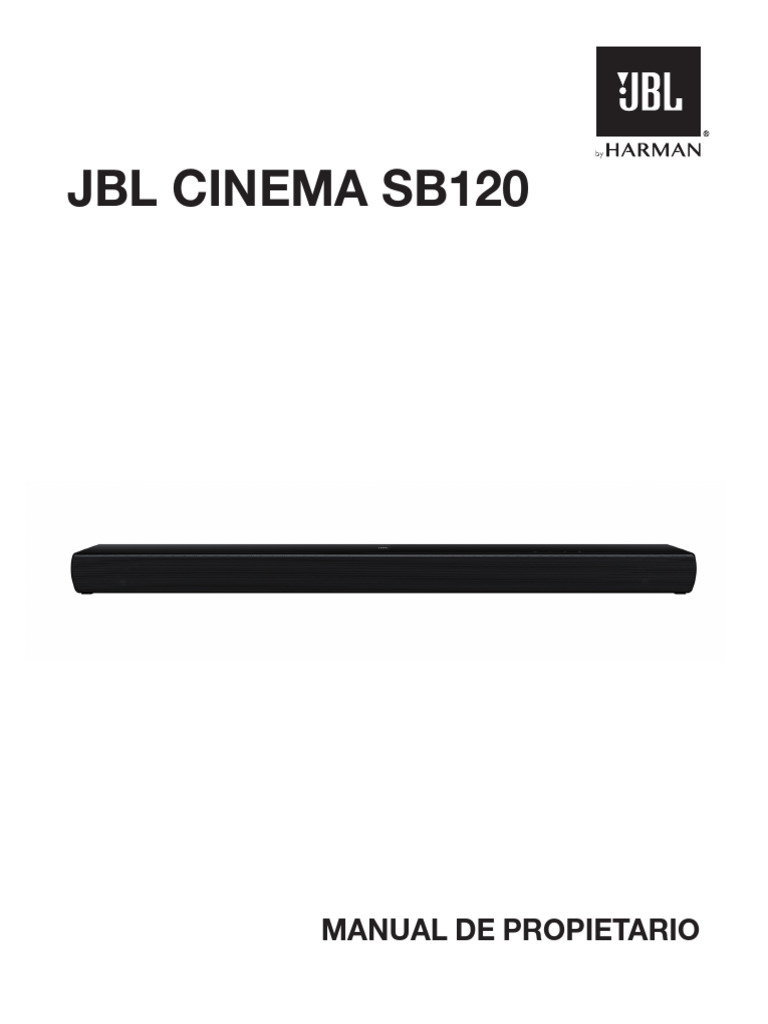 JBL - SB - Bar 120 - OM - ES | PDF | Bluetooth | Mp3