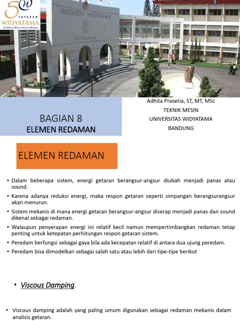 bagian VIII Elemen Redaman (2) | PDF