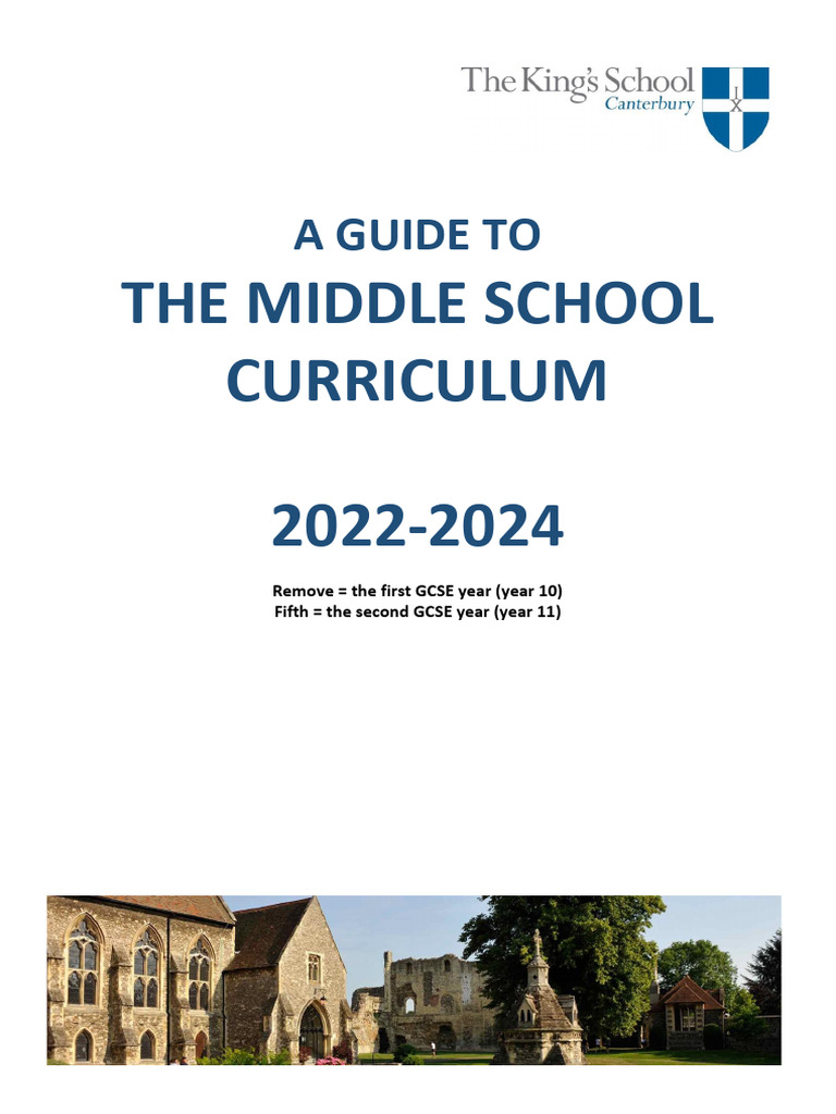 Middle School Curriculum Guide 2022-2024 | PDF | Earth Sciences
