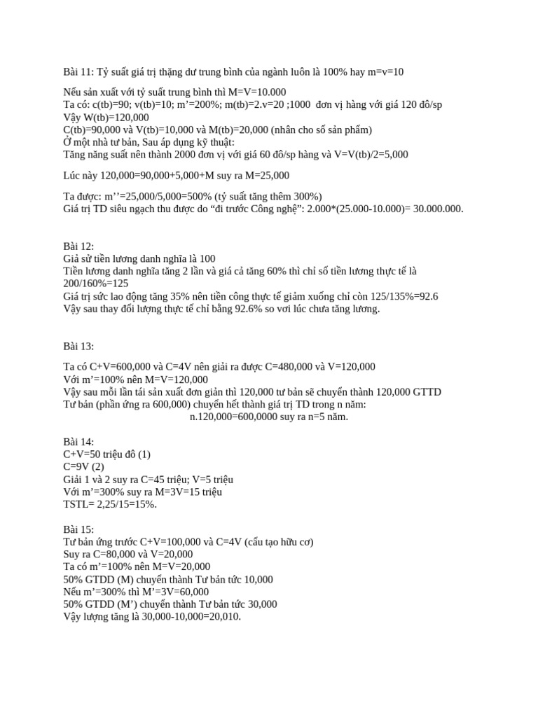 Bài 11-20 Kte Chtri | PDF