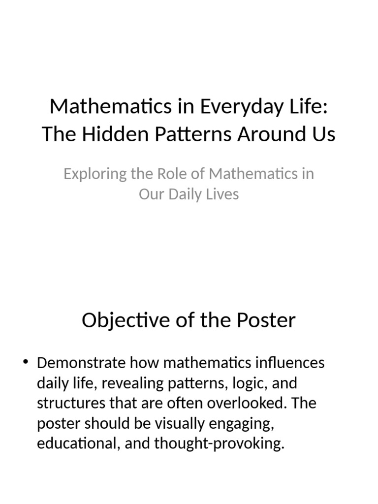 Mathematics Poster Hints | PDF