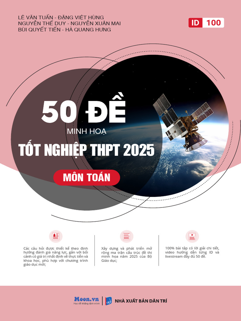 (100) - BDT 50 đề minh họa 2025 môn Toán | PDF