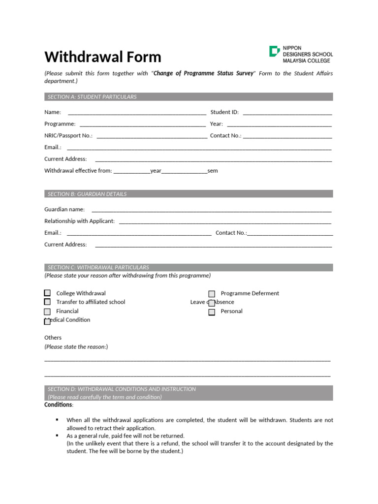 Withdrawal Form - Present - Edited | PDF | Cheque | Banks