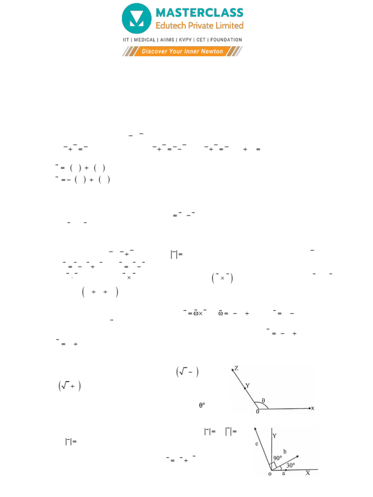 Vectors and Scalars - Sub LVL II - 10 No Answer | PDF | Force | Euclidean Vector