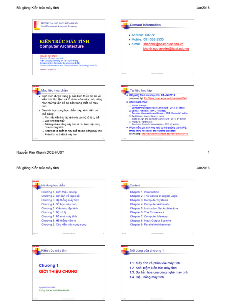 Slide Kien Truc May Tinh PDF Free | PDF