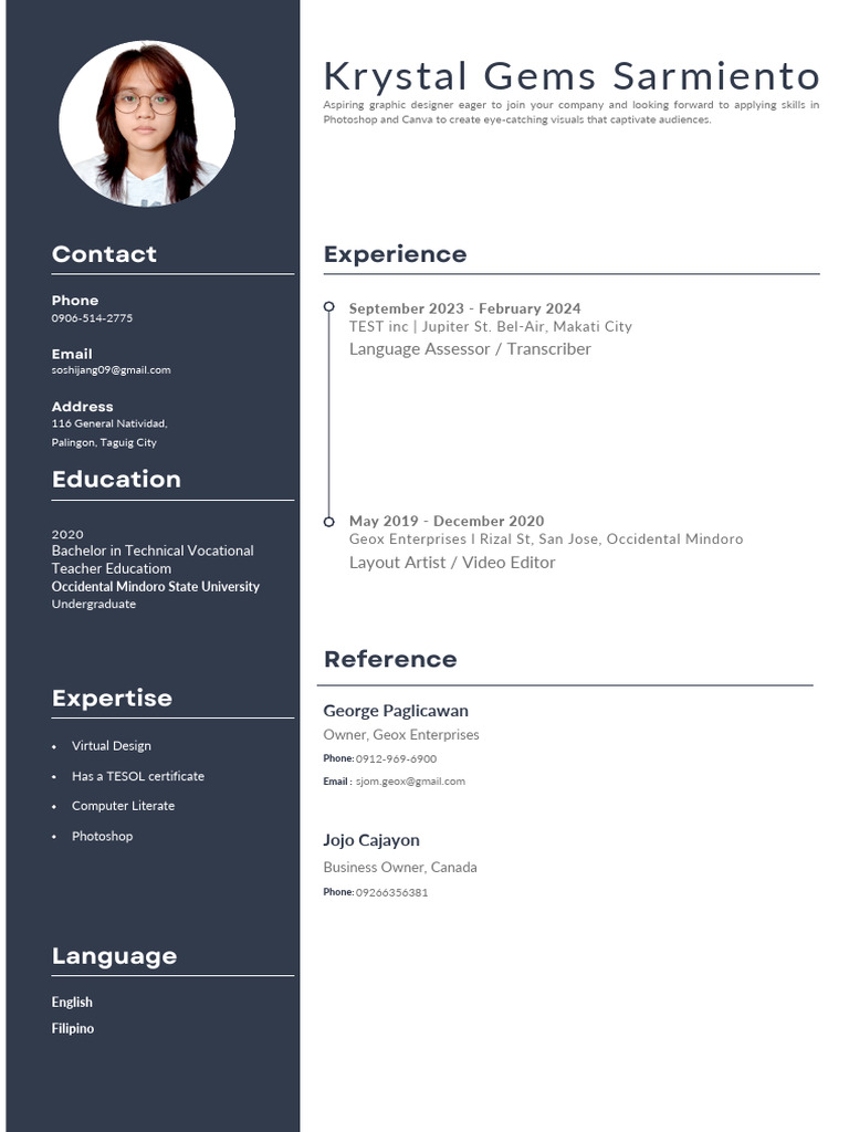 Krystal Sarmiento Resume | PDF