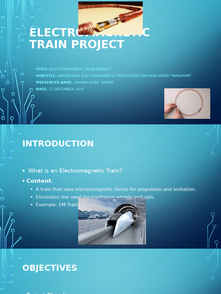 Electromagnetic Train Project | PDF