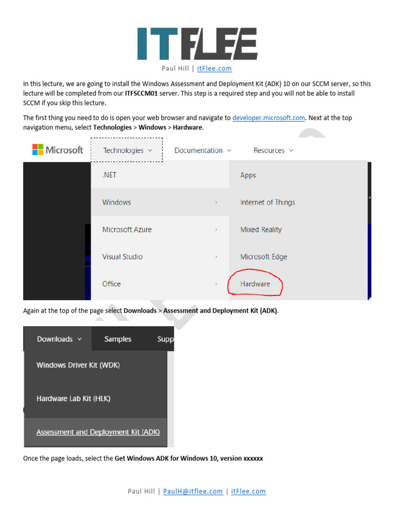 Installing-the-Windows-Assessment-and-Deployment-Kit-ADK-10 | PDF ...