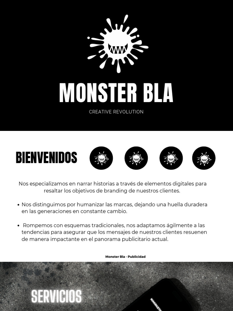 Brochure Digital Monster Bla | PDF | Publicidad | Marketing