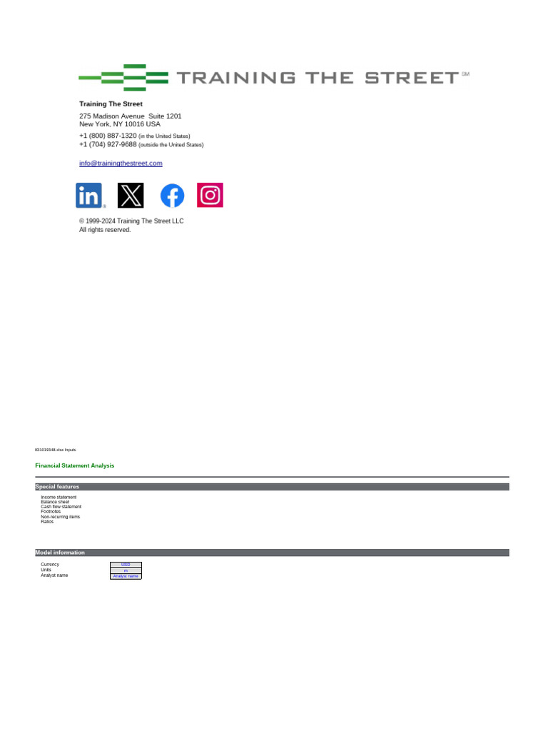 FSA Food Producers Template | PDF | Capital Expenditure | Expense