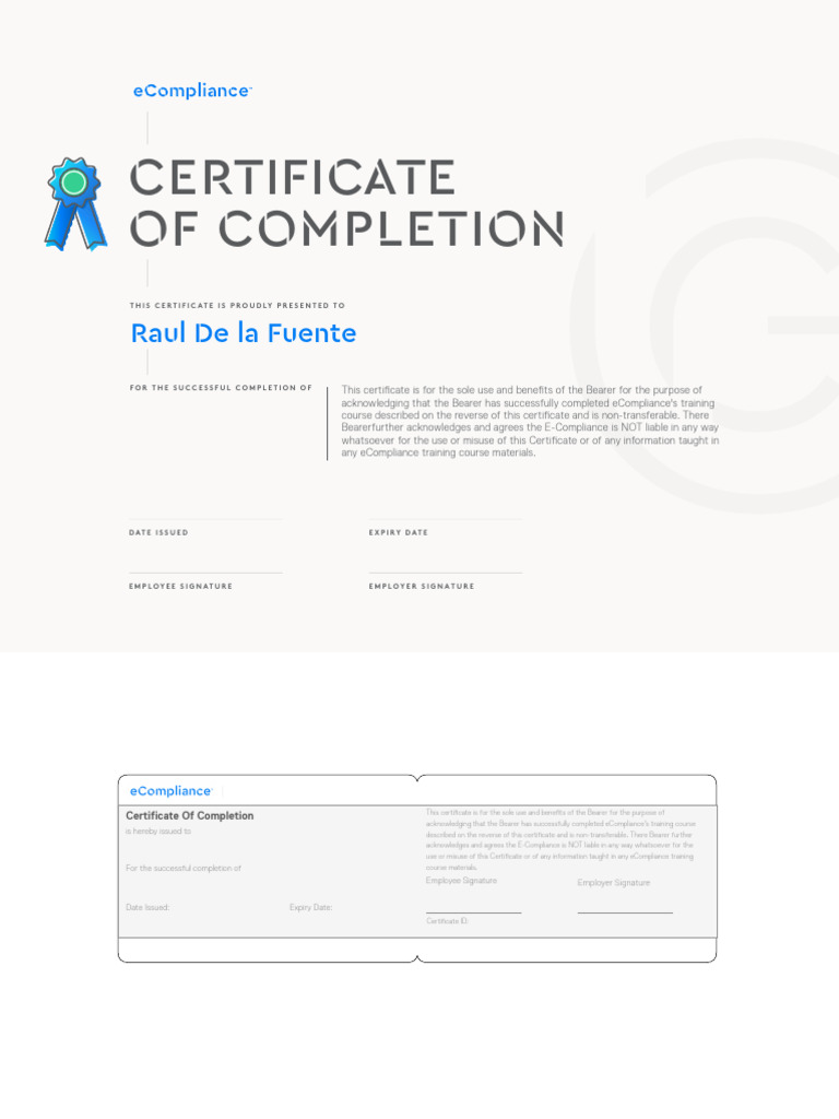 Certificate | PDF