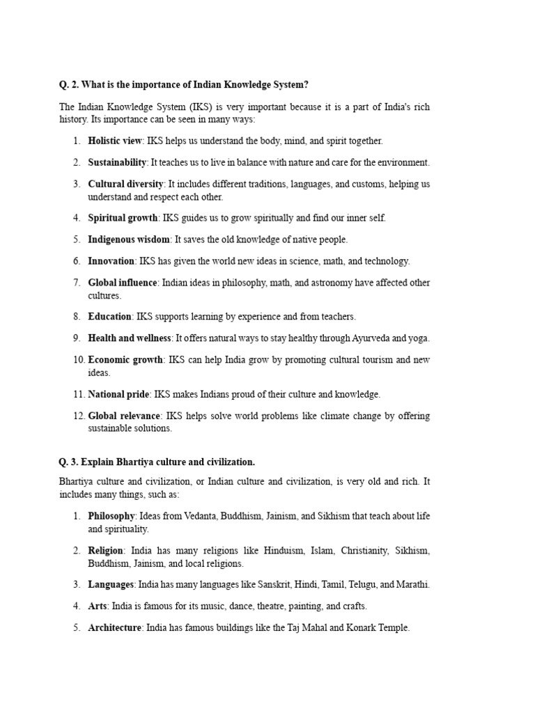 Notes Final IKS 2 | PDF | Ayurveda | Yoga
