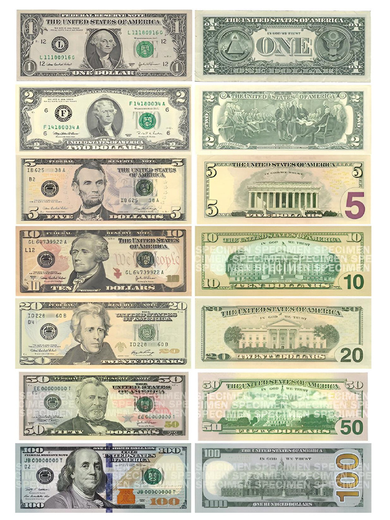 Billetes Para Imprimir en PDF 1 | PDF