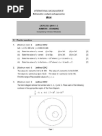 IB Math AA HL Formula Booklet 2025 | PDF | Area | Variance