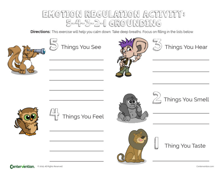 54321-Grounding-Emotion-Regulation | PDF