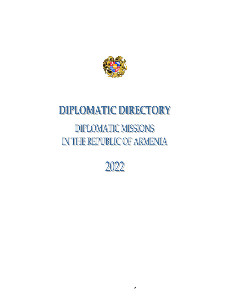 catin_eng | PDF | Diplomatic Rank | Diplomatic Mission