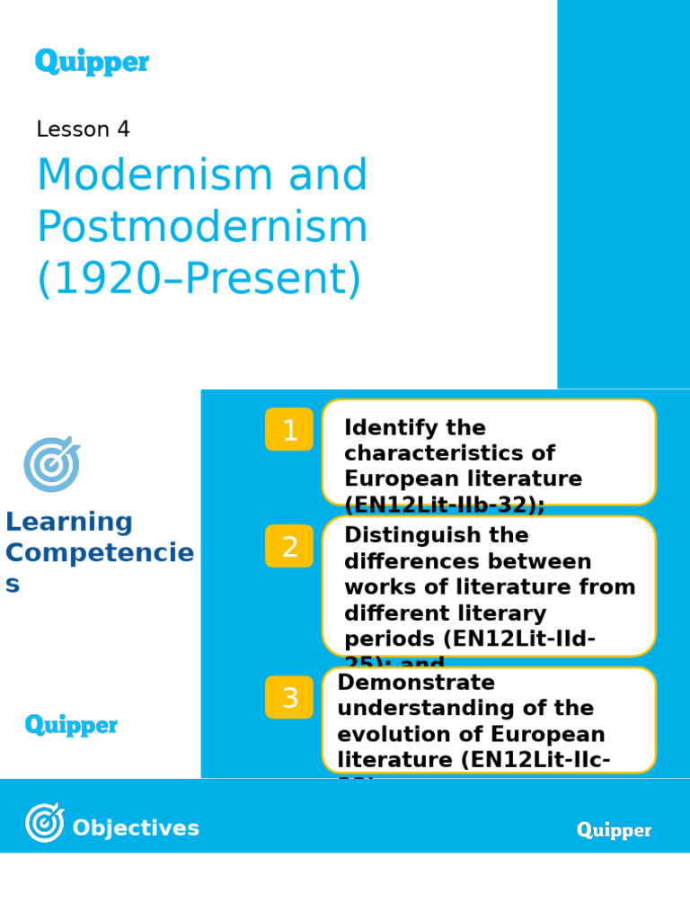 Modernism & Postmodernism Guide | PDF | Postmodernism | Modernism