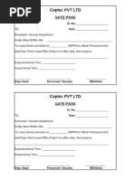 Visitor Gate Pass Format in MS Word | PDF