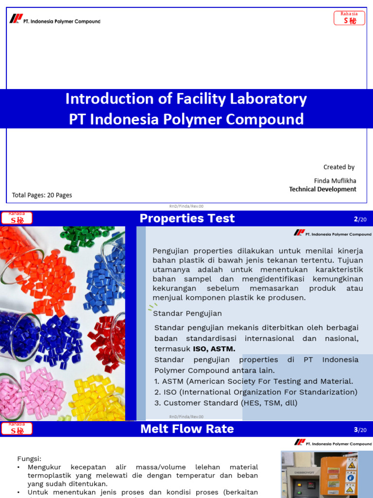 Introduction of Facility Laboratory IPC 2024 | PDF