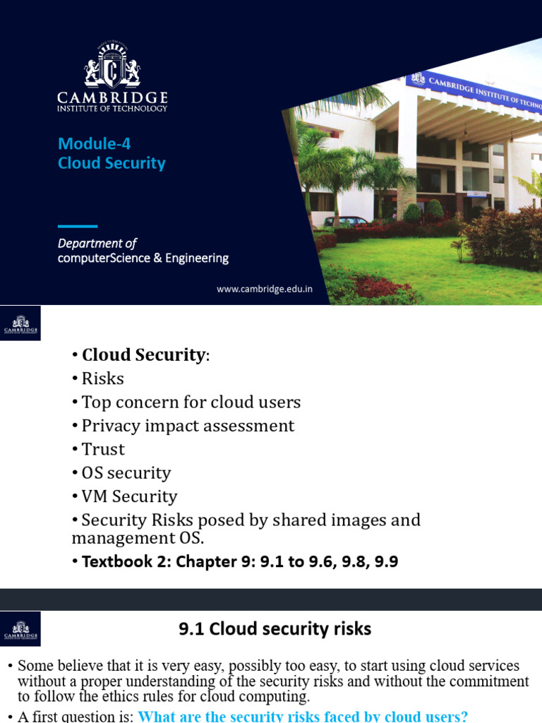 CC Module 4 | PDF | Security | Computer Security