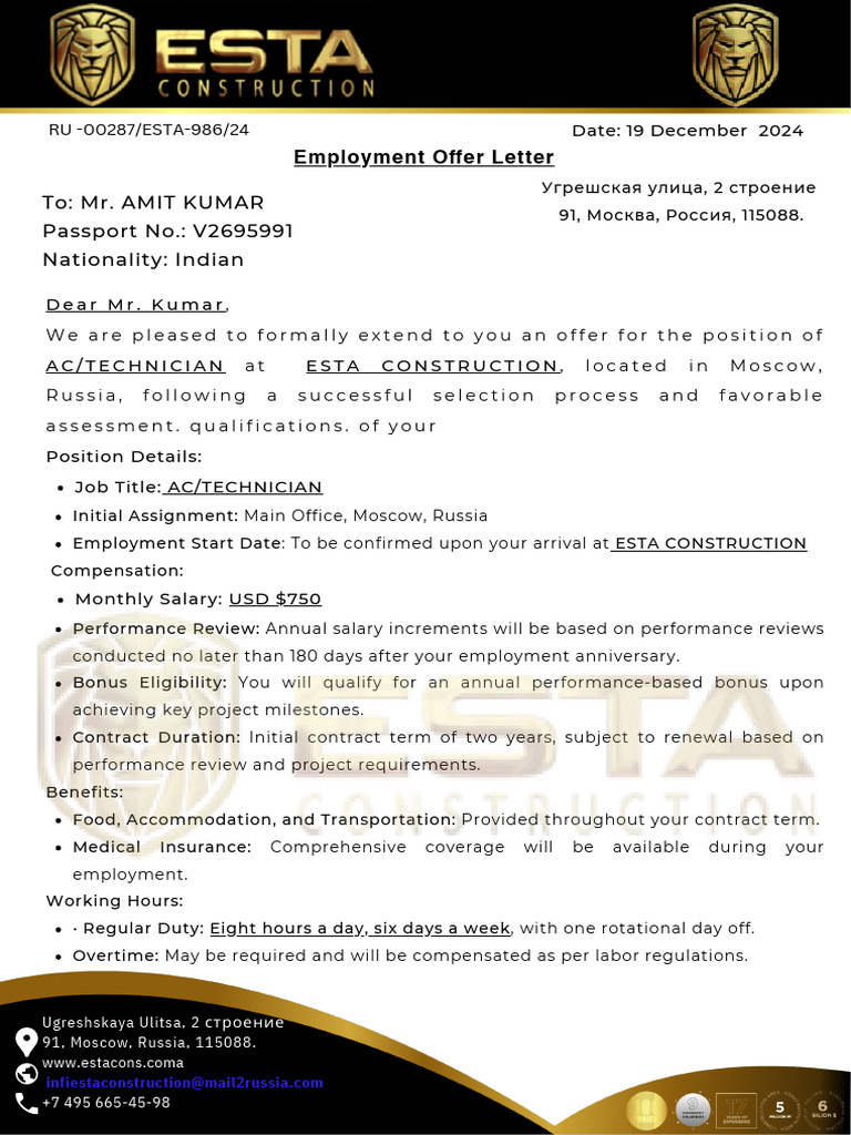 Amit Kumar | PDF | Employment | Salary