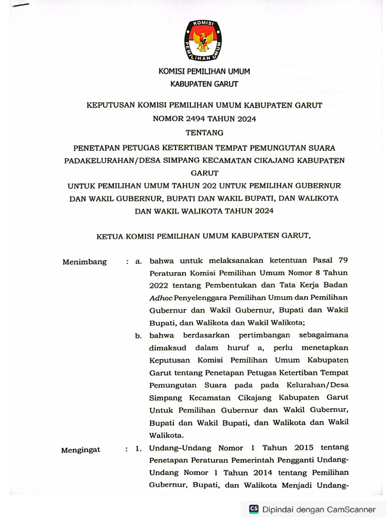 SK PAM TPS DESA SIMPANG (1) | PDF