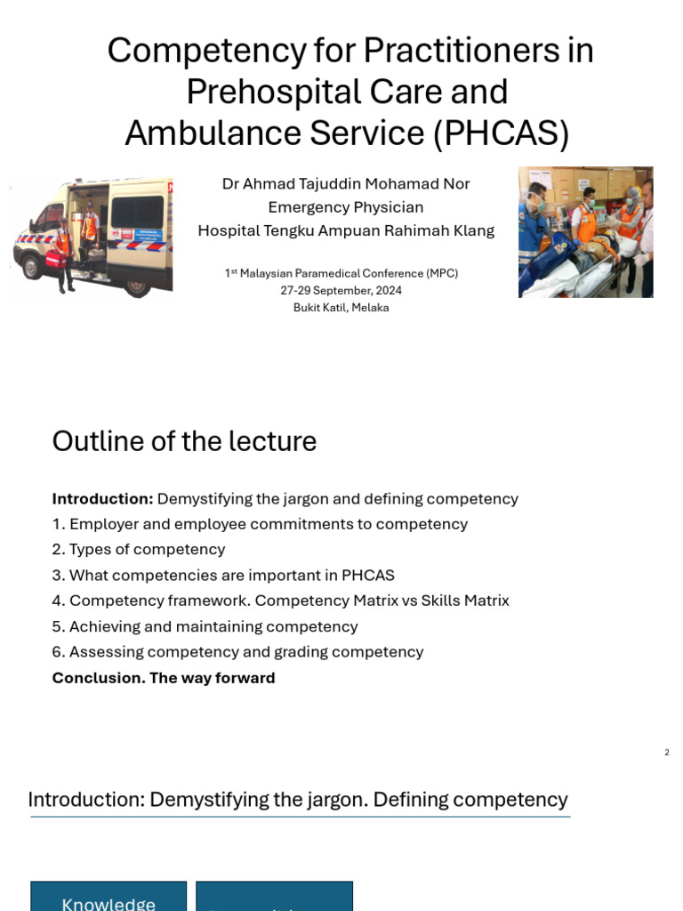 Competency of Practitioners in PHCAS Malaysia | PDF | Educational ...