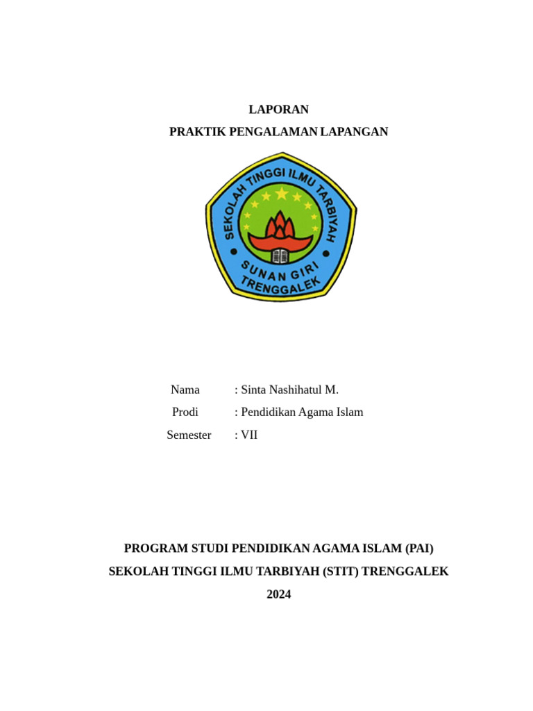 Laporan PPL Pendidikan Agama Islam 2024 | PDF