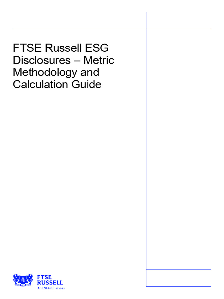 ESG Metrics Methodology Guide | PDF | Emission Intensity | Climate ...